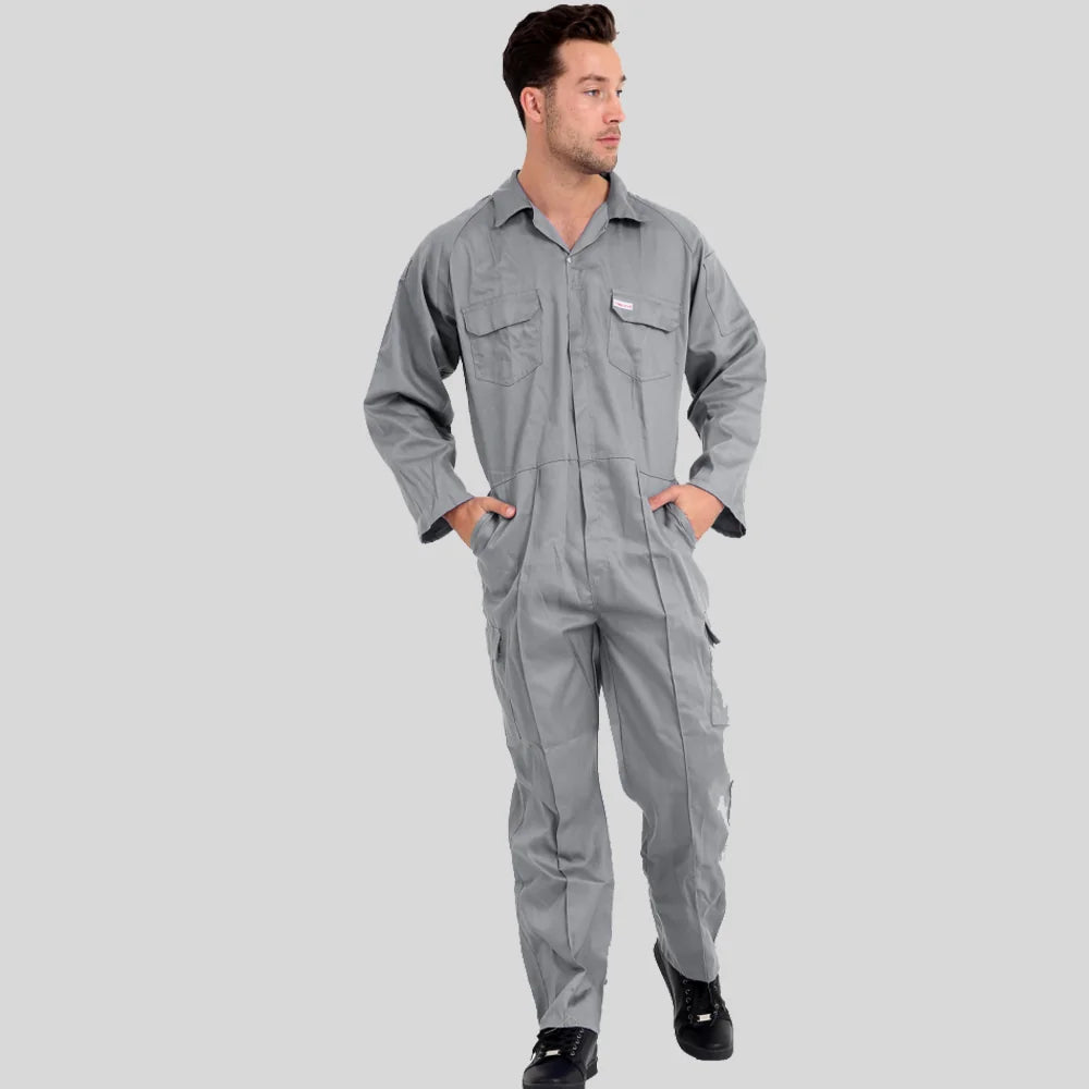 Economical Low Price Industrial Coverall Uniform Without Tape Gray 100 ...