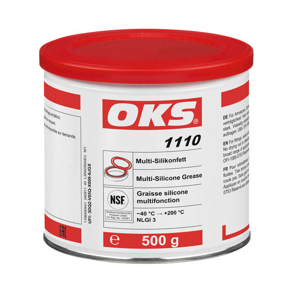 OKS 1110 Multi-Silicone Grease 1 kg Food Grade H1 Lubrication Fittings ...