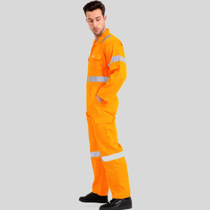Industrial Twill Cotton Uniform Coverall Orange 100 Percent Pre Shrunk ...