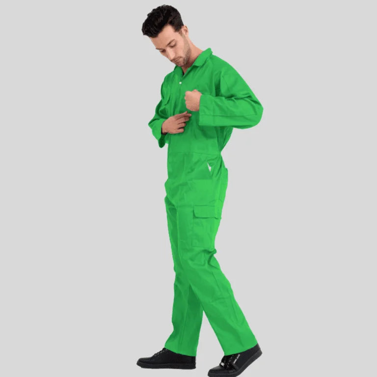 Economical Low Price Industrial Coverall Uniform Without Tape Green 10 ...